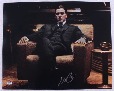 Al Pacino Signed Godfather Part 2 16x20 Photo Psa Coa Pristine