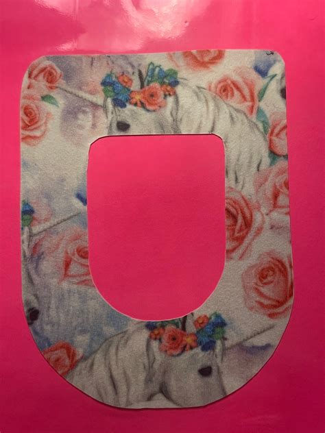 Omnipod Adhesive Overlay Unicorns Roses Etsy
