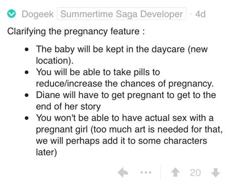 Summertime Saga Pregnancy Confirmed Scrolller