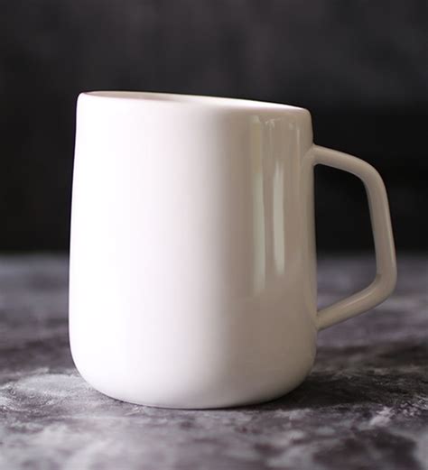 어블릭 화이트 카페 머그컵 450ml 카페 머그 컵