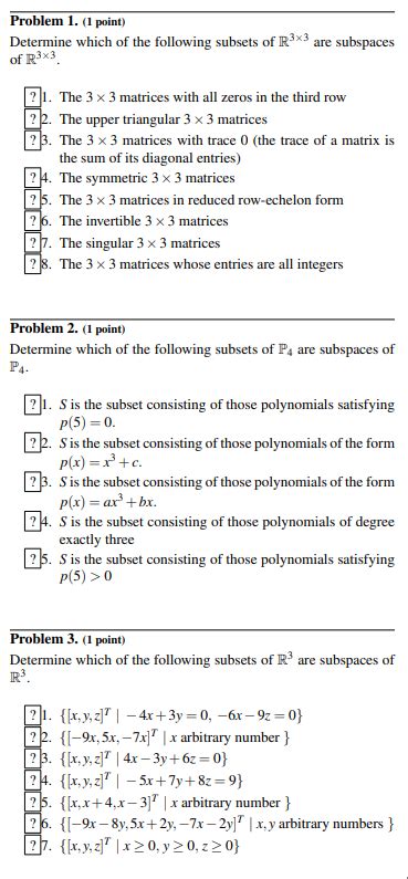 Solved Problem 1 1 Point Determine Which Of The Following