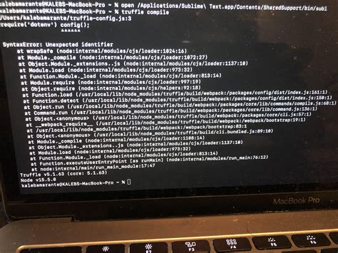 truffle compile error r ethdev