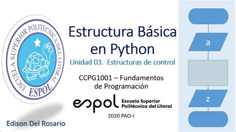 Estructura De Control Básica En Python Programación Youtube