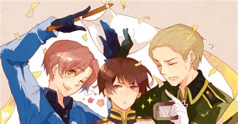 なにこれ超かわいい 【ヘタリア】ハイタッチ【枢軸組】 にとのイラスト Pixiv