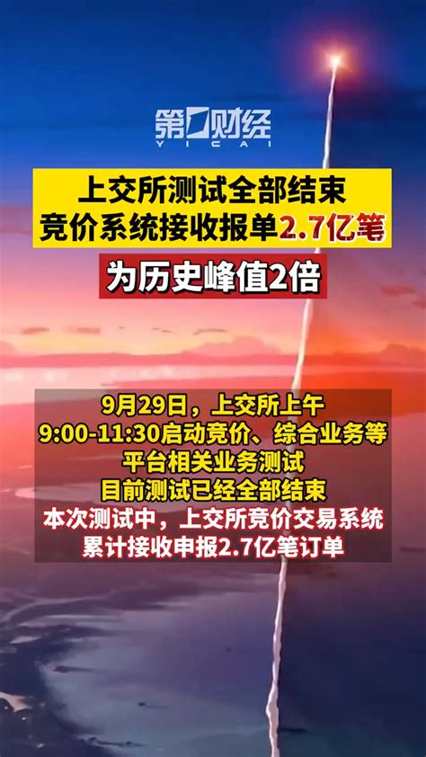 上交所全网测试结束