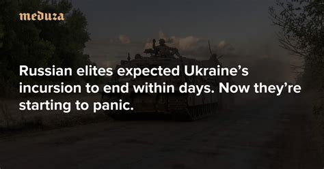 ‘the Special Military Operation Just Got Extended Russian Elites