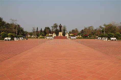 President Souphanouvong Monument In Luang Prabang Laos Stock Image