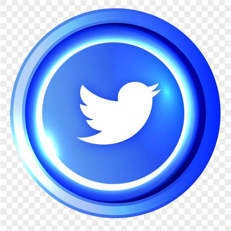 Hd Blue And White Round Twitter Button Icon Png Citypng
