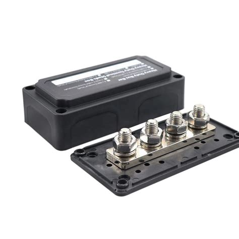 Amomd Way Power Distribution Busbar Box Nickle Plated Dc A Copper Busbar Brass And Nylon