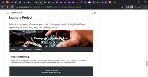 Solved Xample ProjectThis Is An Example Of What The Project Chegg Com