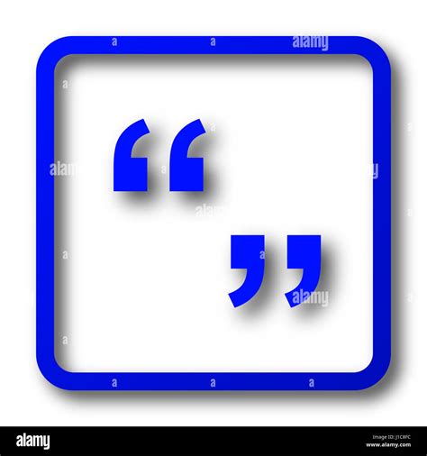Quotation Marks Icon Quotation Marks Website Button On White Background Stock Photo Alamy