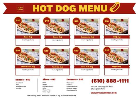 Warm And Rustic Menu Template