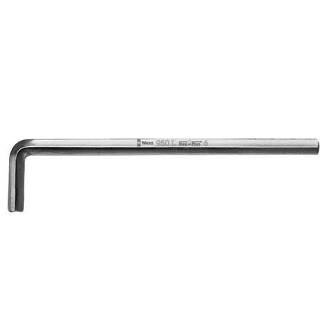 Wera 021645 950 L Chrome Plated Hex Plus Metric L Key 12mm X 250mm 5