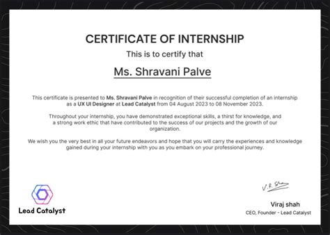 Thrilled To Share My Internship Achievement😊 I Am Excited To Announce That I Have Successfully