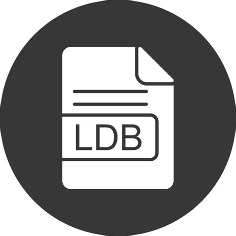 Ldb Archivo Formato Glifo Invertido Icono 43435318 Vector En Vecteezy