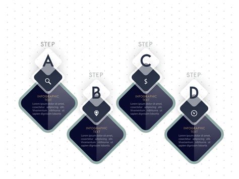 Diseño De Plantilla De Infografía En Blanco Y Negro 694966 Vector En