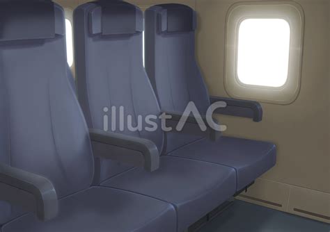 飛行機の座席風 背景イラスト01イラスト No 26723565｜無料イラスト・フリー素材なら「イラストac」
