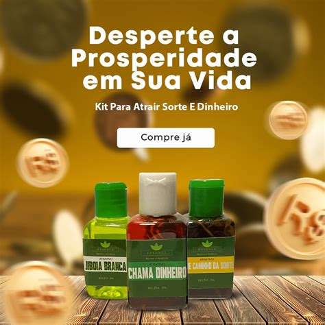 Kit Para Sorte E Dinheiro Atrativos Essence