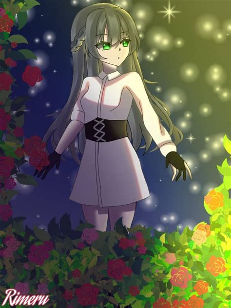 Anime Girl Roses By Rimeru02 On Deviantart