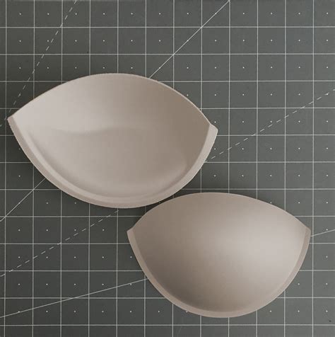 Push Up Molded Bra Cups Almond Shaped With Seam Inserts Or Etsy