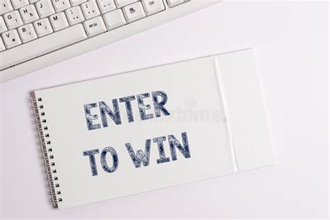 Text Sign Showing Enter To Win Conceptual Photo Exchanging Something
