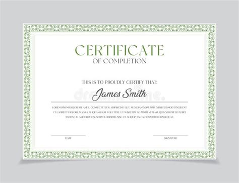 Certificate Award Design Template For Certifications Stock Vector