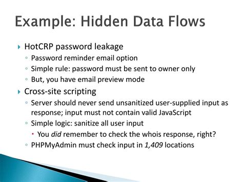 Ppt Improving Application Security With Data Flow Assertions