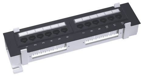 Mini Patch Panel Cat5e 12 Portas Seccon
