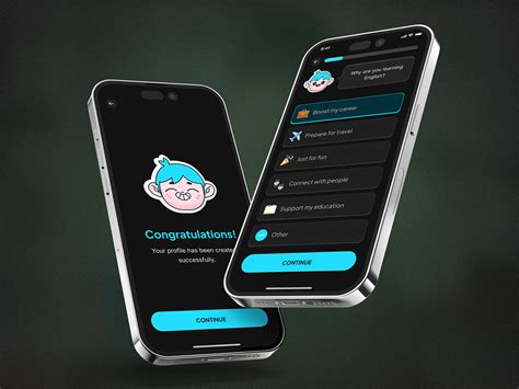 language learning app ui design kits behance