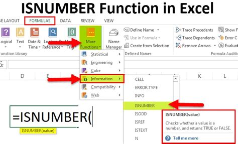 Isnumber Dans Excel Formule Exemples Comment Utiliser Isnumber
