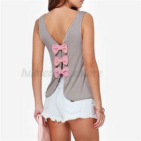Zanzea Womens Vest Top Sleeveless Blouse Casual Backless Tank Tops T