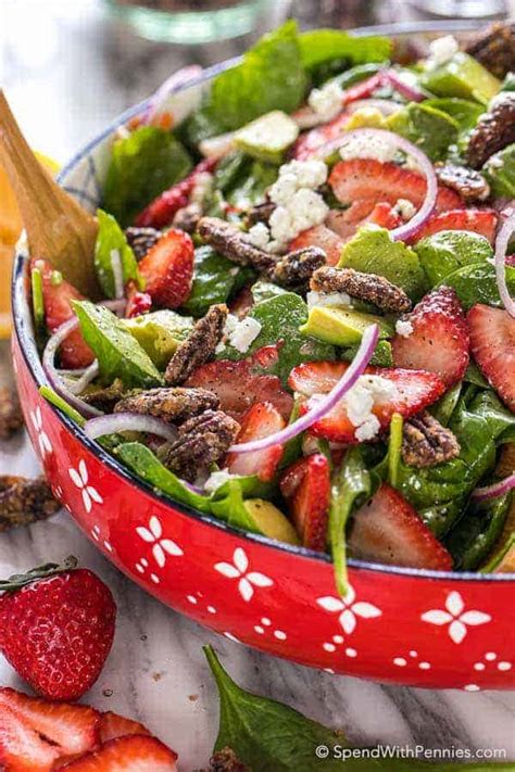 Strawberry Spinach Salad Spend With Pennies
