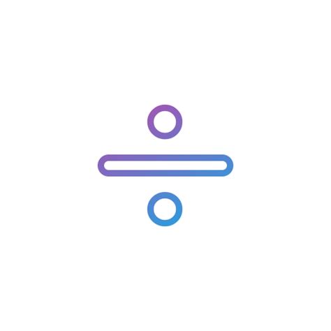 Divide Generic Gradient Outline Icon