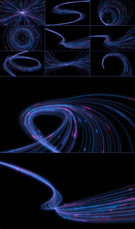 30款科技光线粒子线条