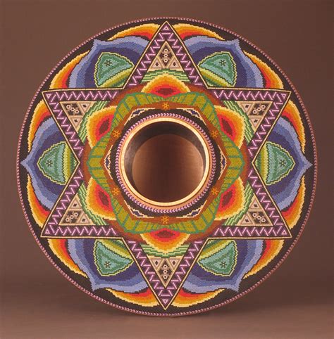 18″ Beaded Seed Pot Legacy Gallery Inc