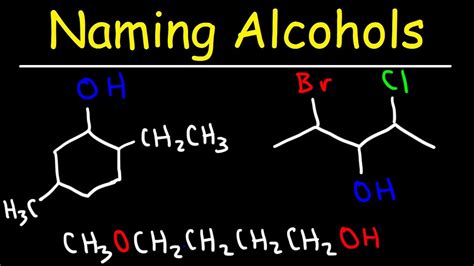 Nomenclature Of Alcohols Naming Alcohols Based On Iupac Rules Images
