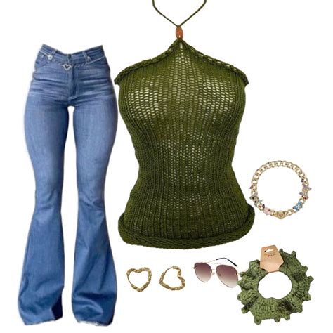 Olive Green Knitt Summer Top Cute Simple Outfits Earthy Outfits