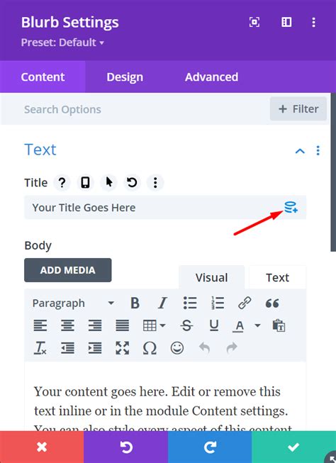 how to use the blurb module of divi wppagebuilders