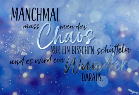 Postkarte Manchmal Muss Man Das Chaos Nur Ein Bisschen Designer