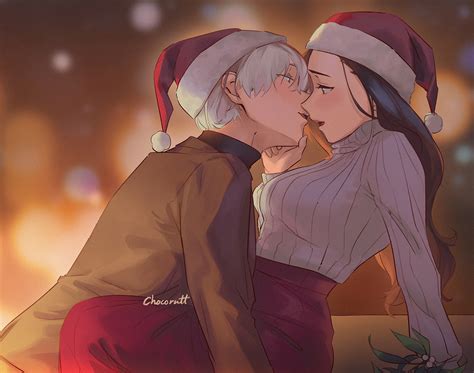 Todoroki Shoto And Yaoyorozu Momo Boku No Hero Academia Drawn By
