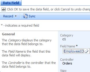 Code On Time Development Project Designer Data Fields