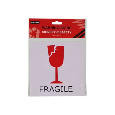 Label Fragile Warning Sign Al Deraset