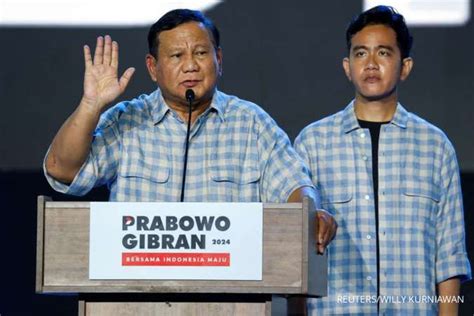 Menang Pilpres Versi Hitung Cepat Prabowo Gibran Tunggu Perhitungan Resmi KPU