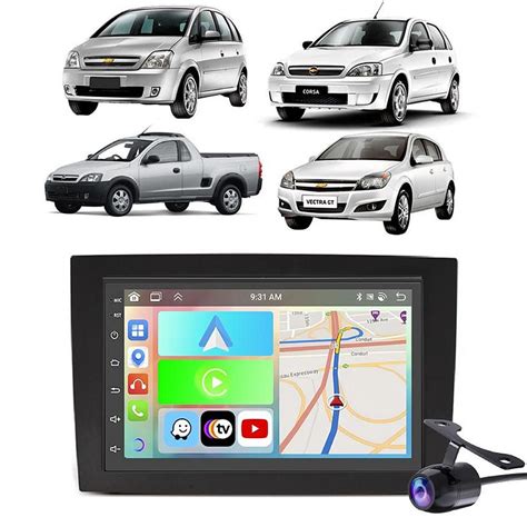 Kit Multimídia Carplay Android Auto Corsa Montana Meriva 7 Polegadas Ecarshop