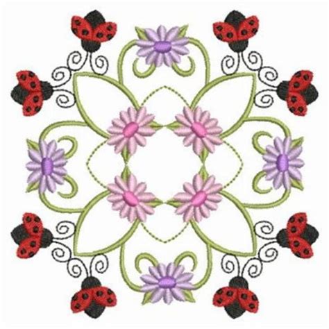 Ladybug Block Machine Embroidery Design Embroidery Library At