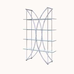 X SHELF SILVER Eventier Rentals