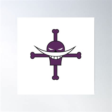 Edward Newgate Whitebeard Pirate Sign From Anime One Piece Poster