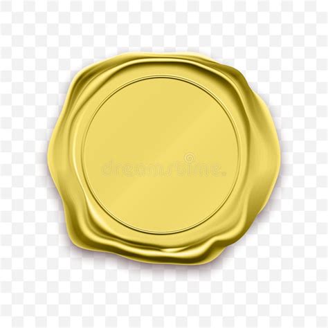 Gold Seal Approval Wax Stamp Stock Illustrations 242 Gold Seal