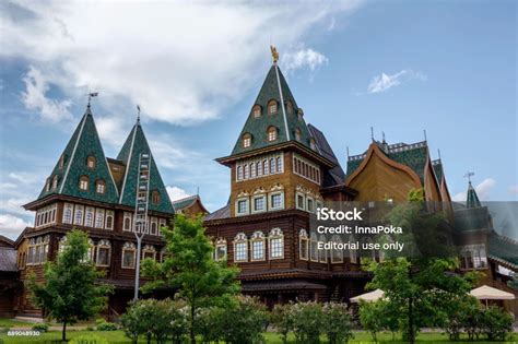 건축 앙상블의는 나무 그랜드 팰리스의 러시아 차르 알 렉시스의 외관 I Kolomenskoye 저택 모스크바 러시아의 랜드마크