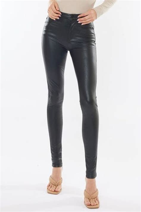 Kancan Faux Leather Pantskc2012bk Shopperboard